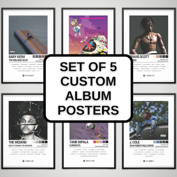 Custom Framed Album Covers - Etsy