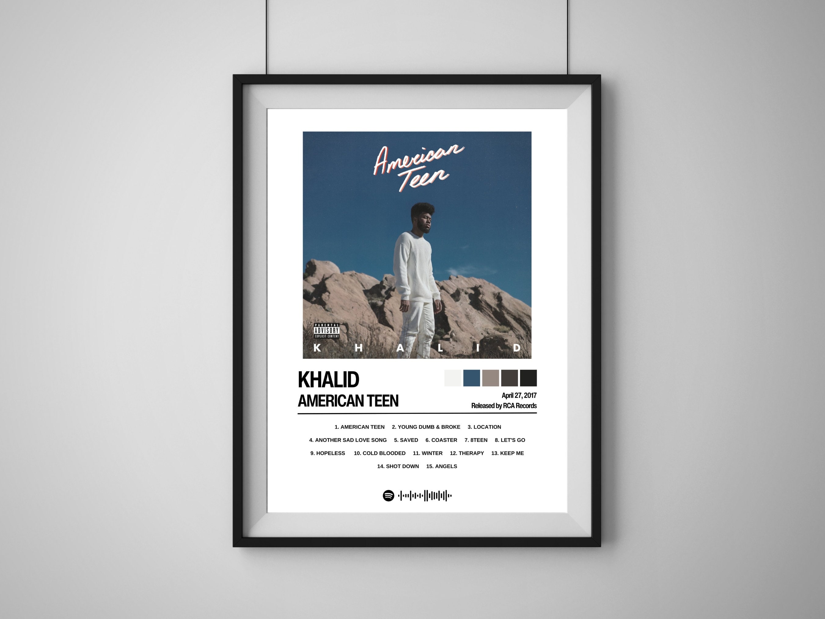 Khalid Poster | American Teen Poster | Album Art | Album Cover Posters ...