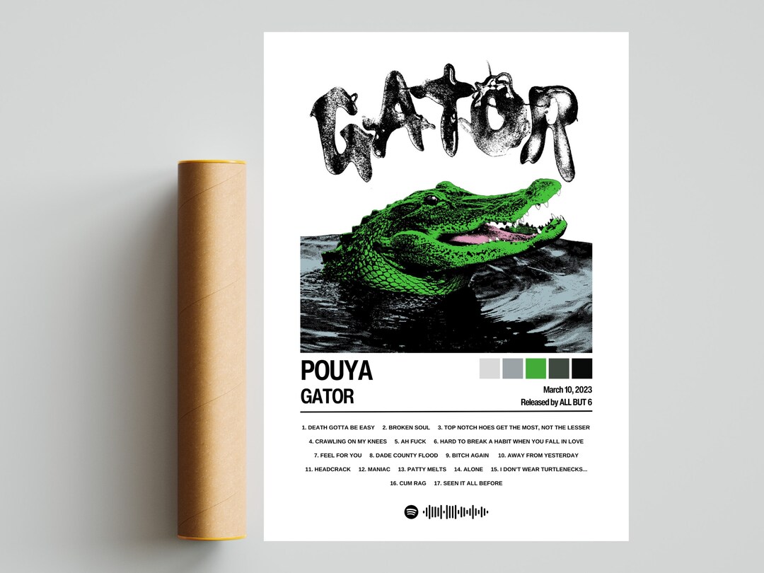 Pouya Poster GATOR Poster Album Art Album Cover Posters - Etsy