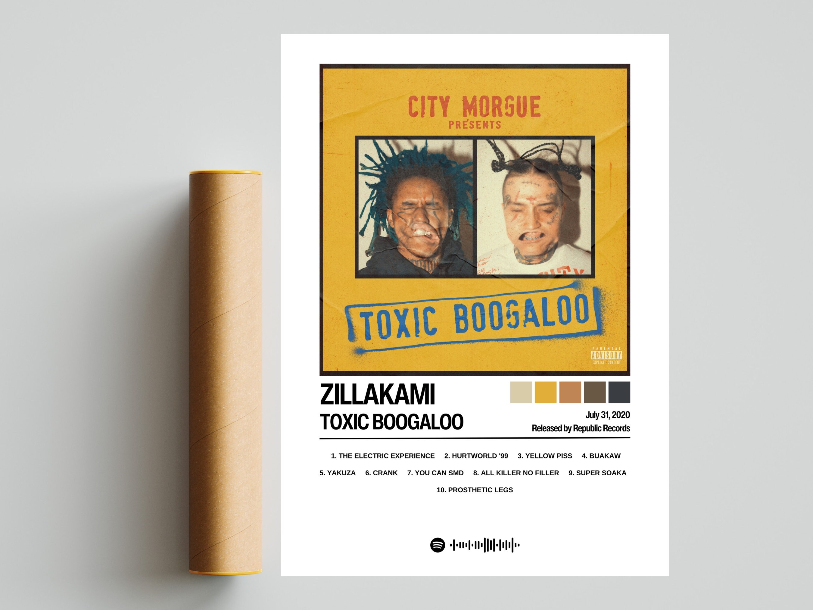 Zillakami Poster | Toxic Boogaloo Poster | Album Art | Album Cover ...