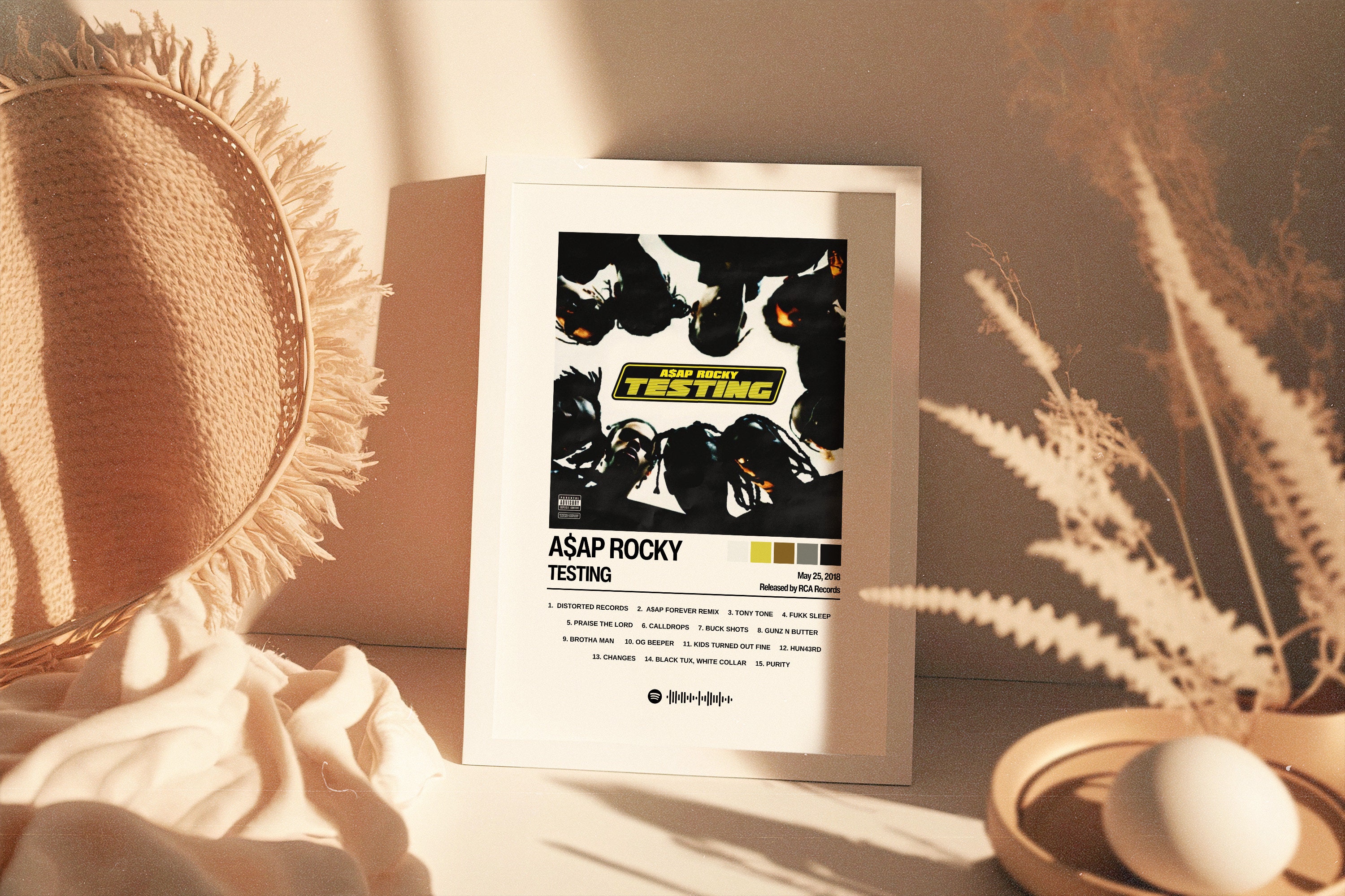 Asap Rocky Poster | Testing Poster | Album Art | Album Cover Posters ...