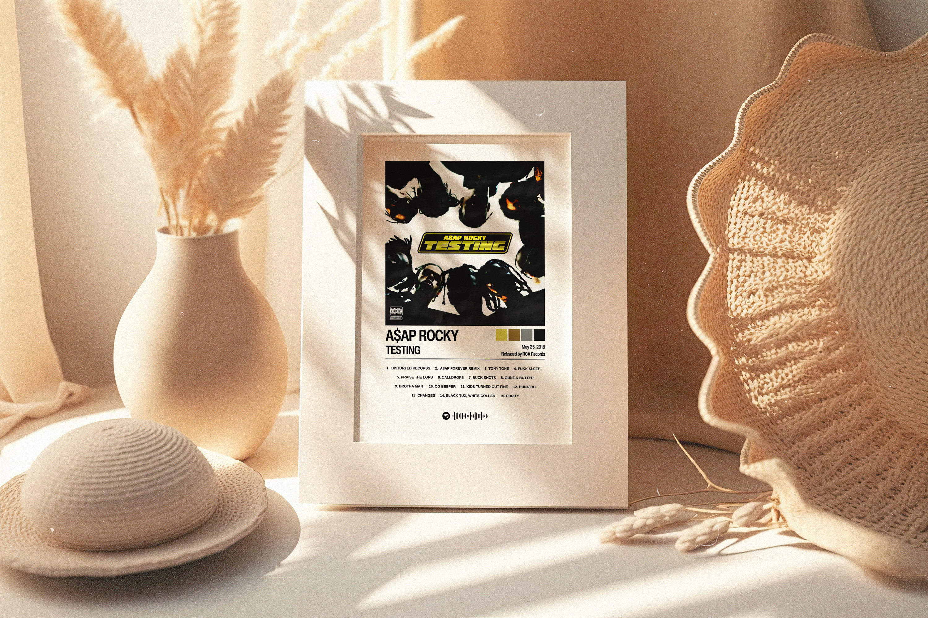 Asap Rocky Poster | Testing Poster | Album Art | Album Cover Posters ...