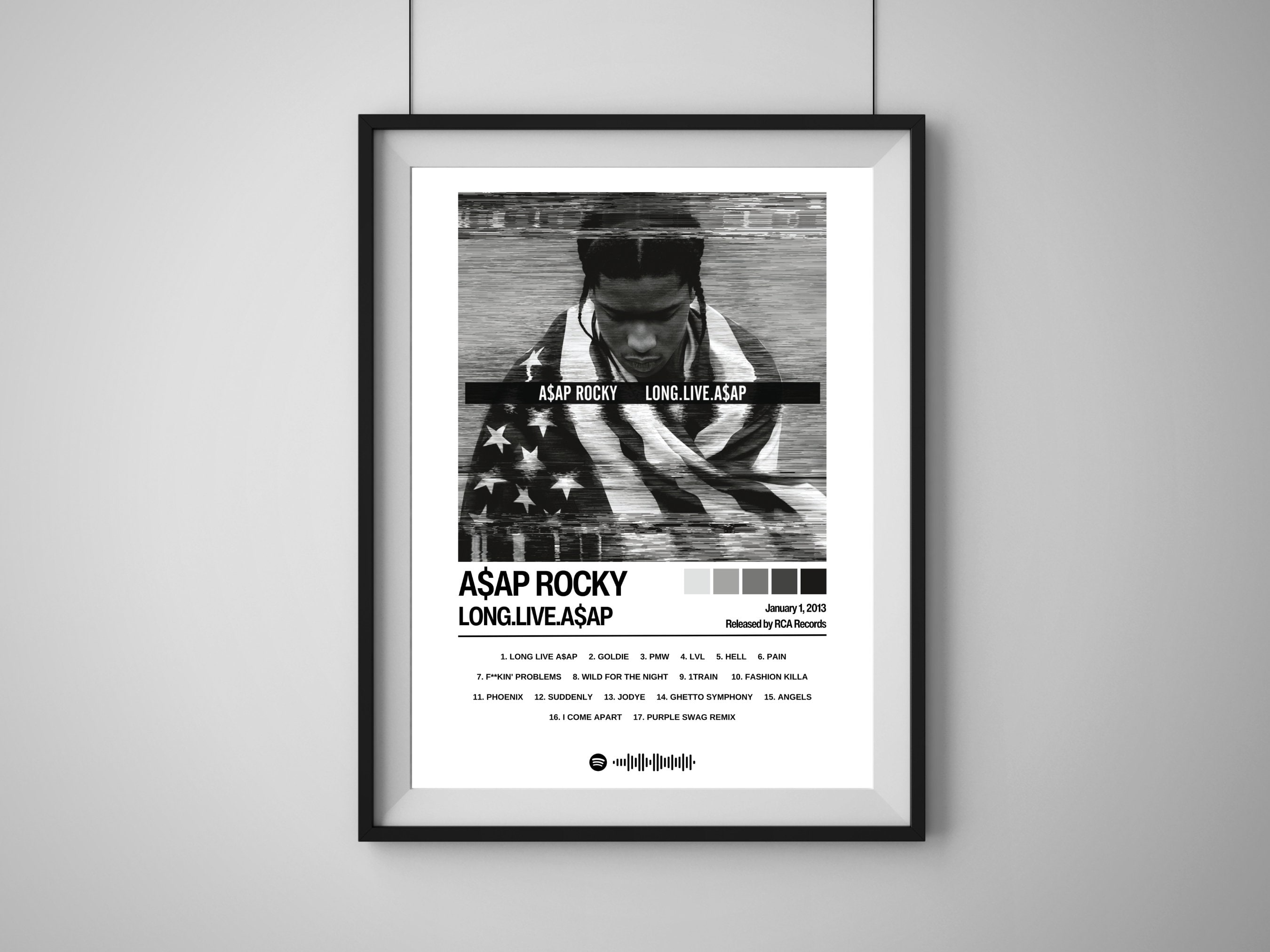 Asap Rocky Poster | Long Live Asap Poster | Album Art | Album Cover ...