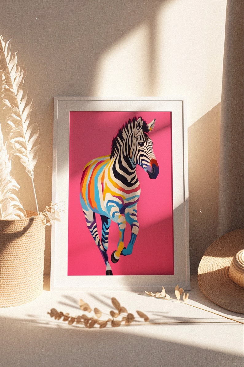 Mid Century Preppy Art Print Neutral Boho Wall Art Preppy Abstract ...