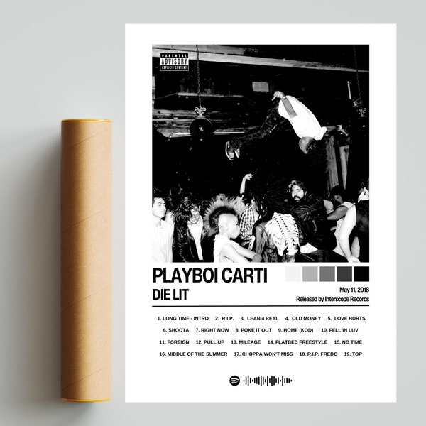 Die Lit Album Cover Poster - Etsy