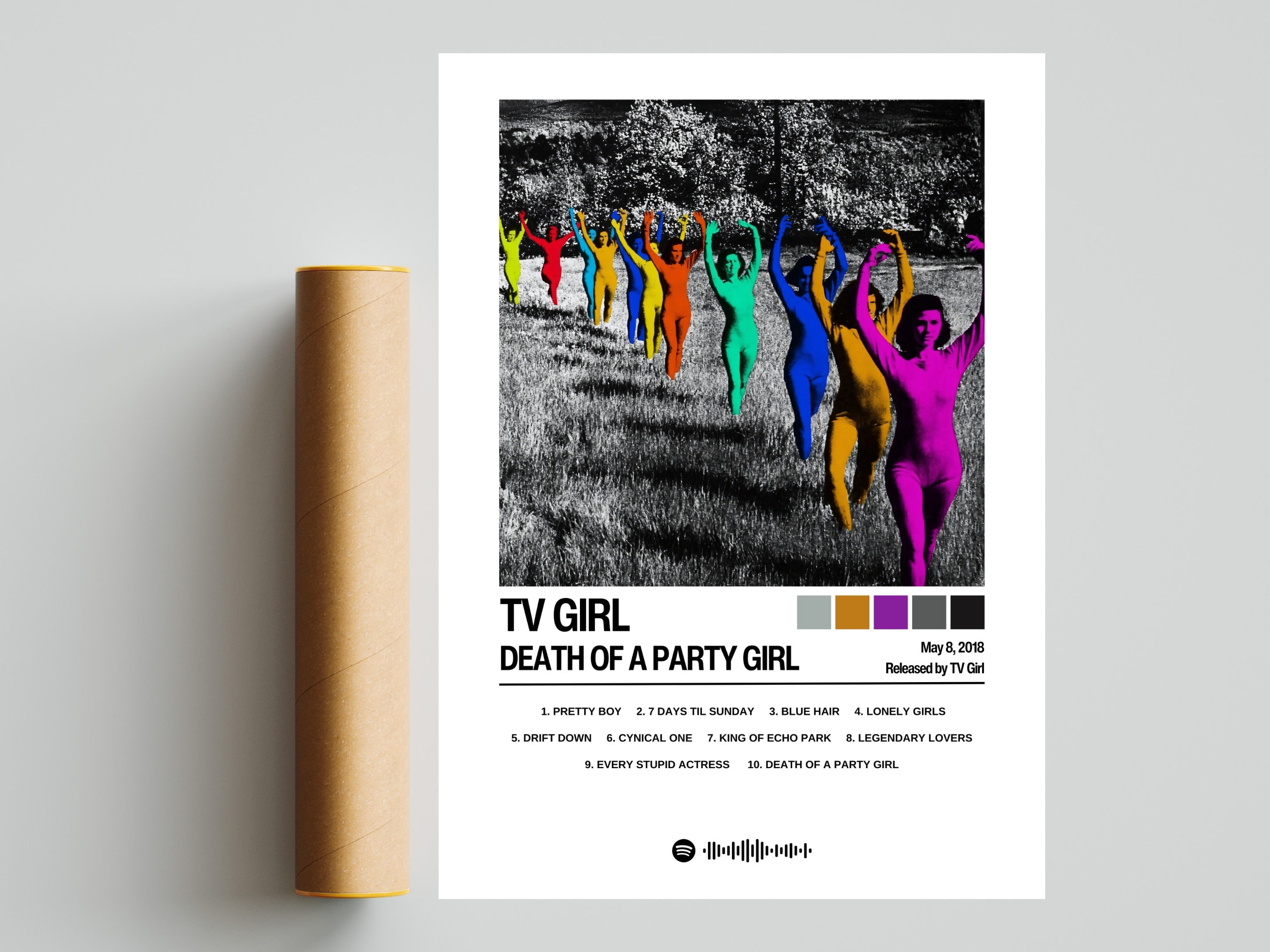 TV Girl Poster | Death Of A Party Girl Poster | Album Art | Album Cover ...