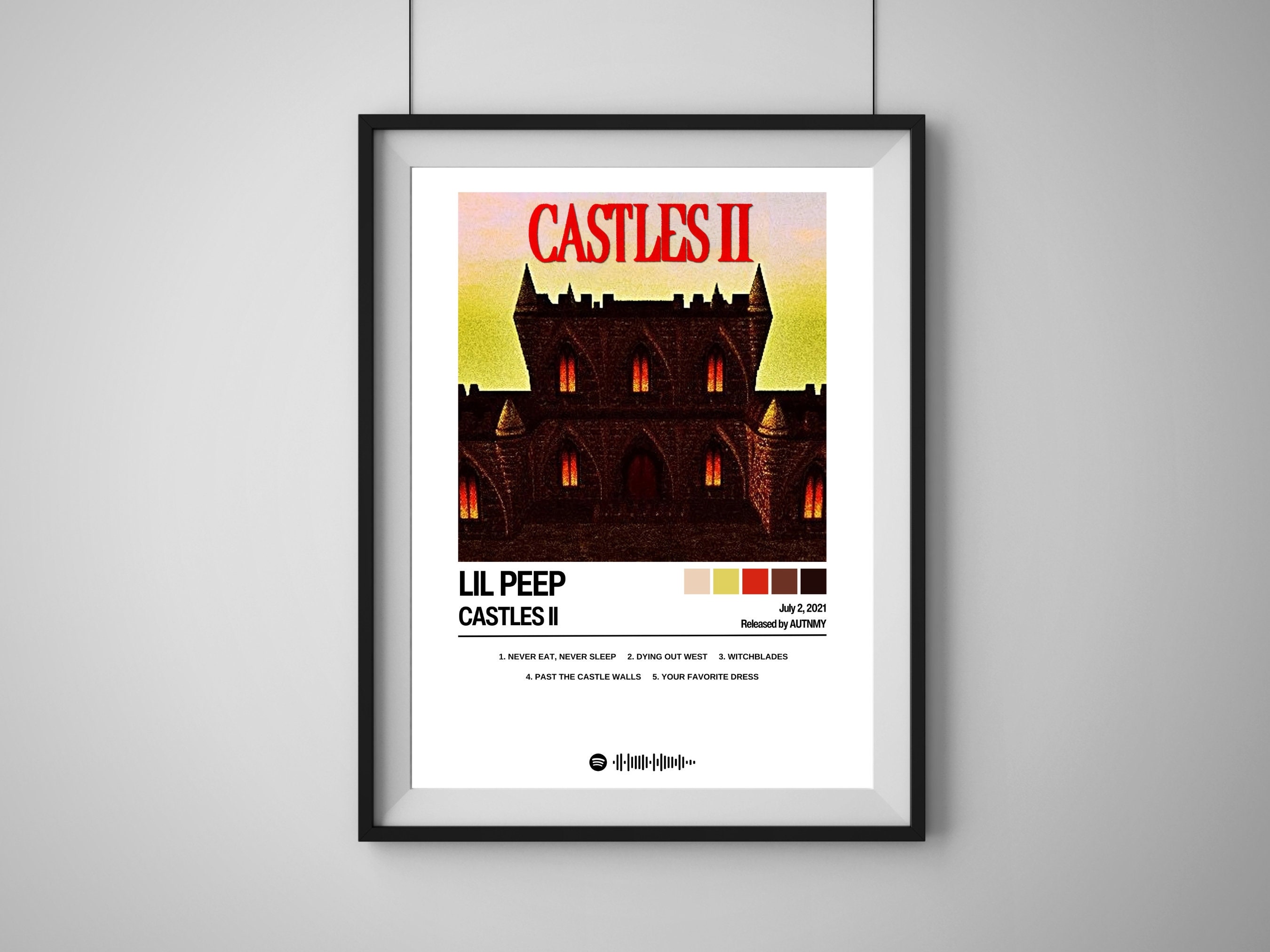 Lil Peep Poster | Castles II Poster | Album Art | Album Cover Posters ...