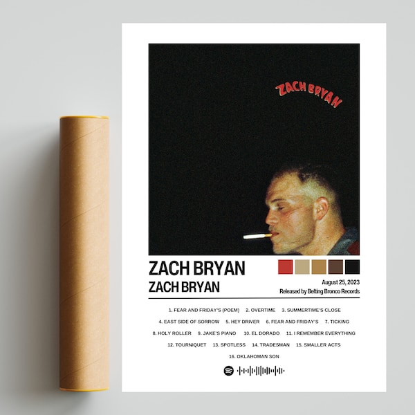 Zach Bryan Album Covers - Etsy
