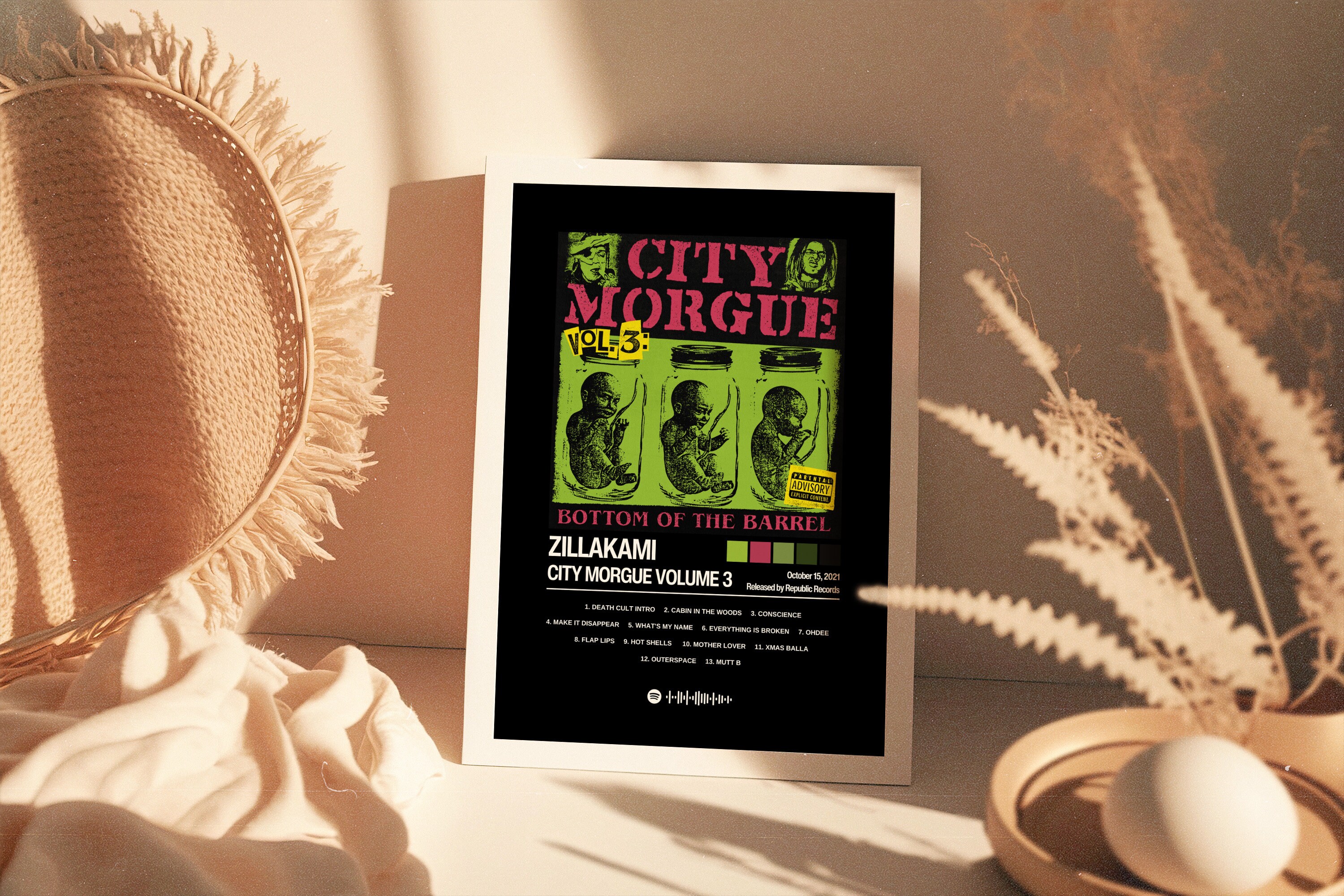 Zillakami Poster | City Morgue Volume Poster | Album Art | Album Cover ...