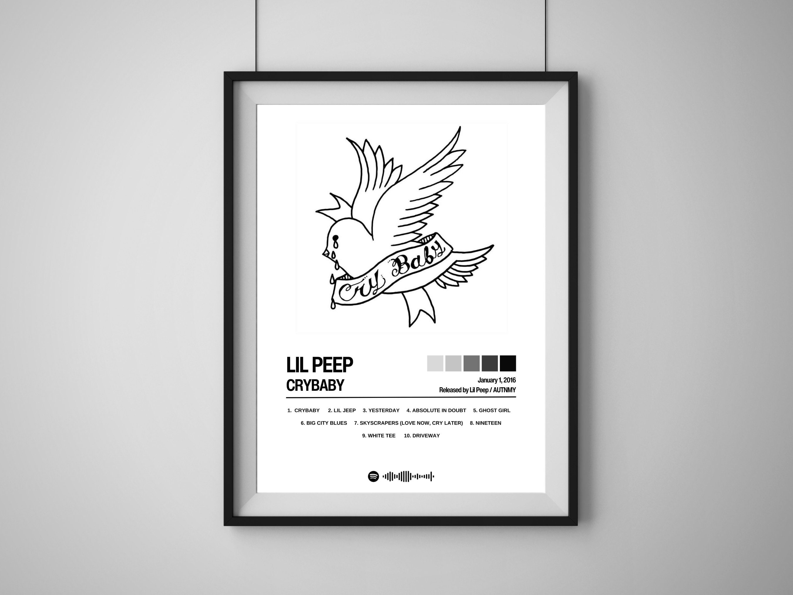 Lil Peep Poster | Crybaby Poster | Album Art | Album Cover Posters by ...