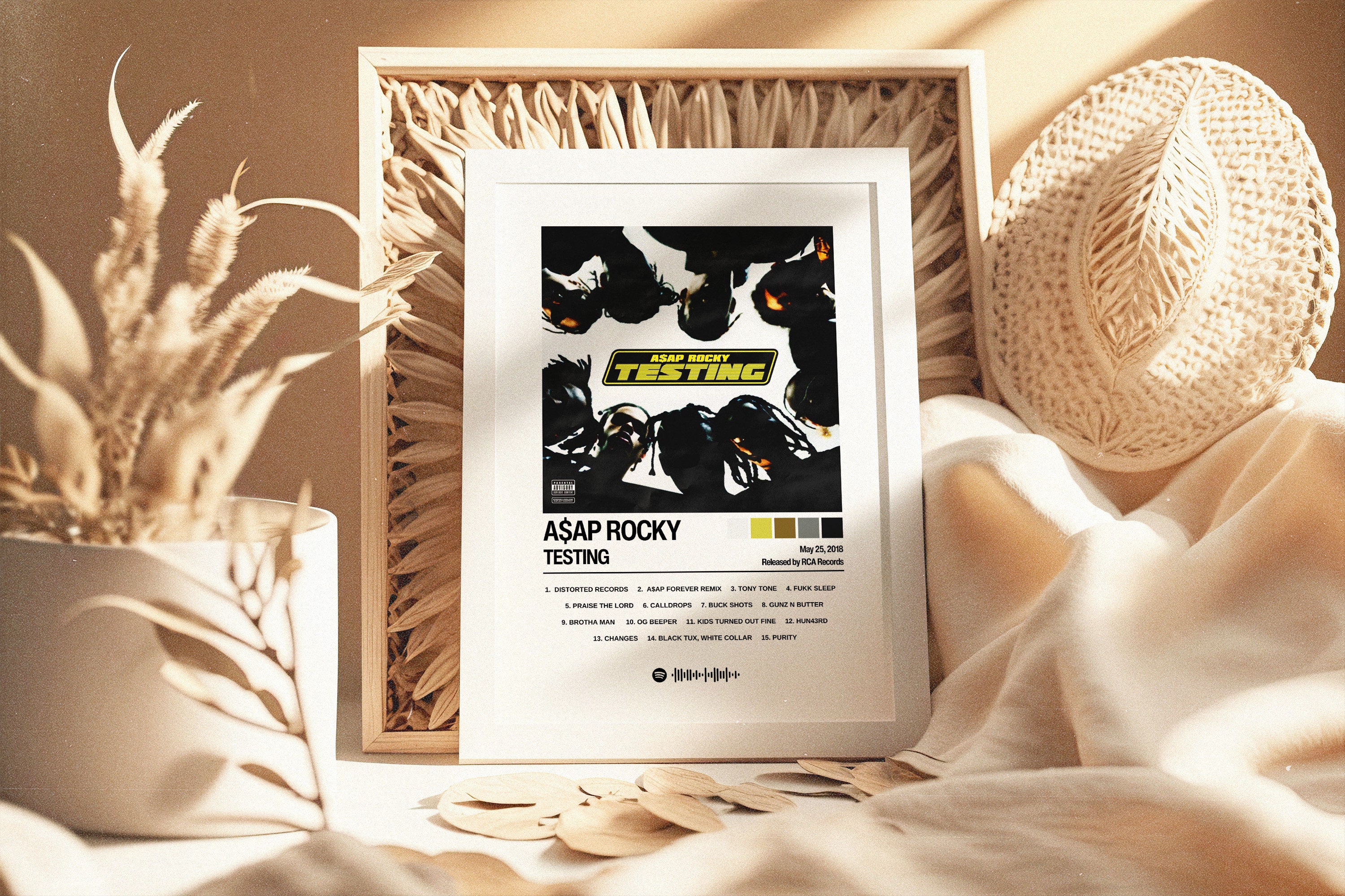 Asap Rocky Poster | Testing Poster | Album Art | Album Cover Posters ...