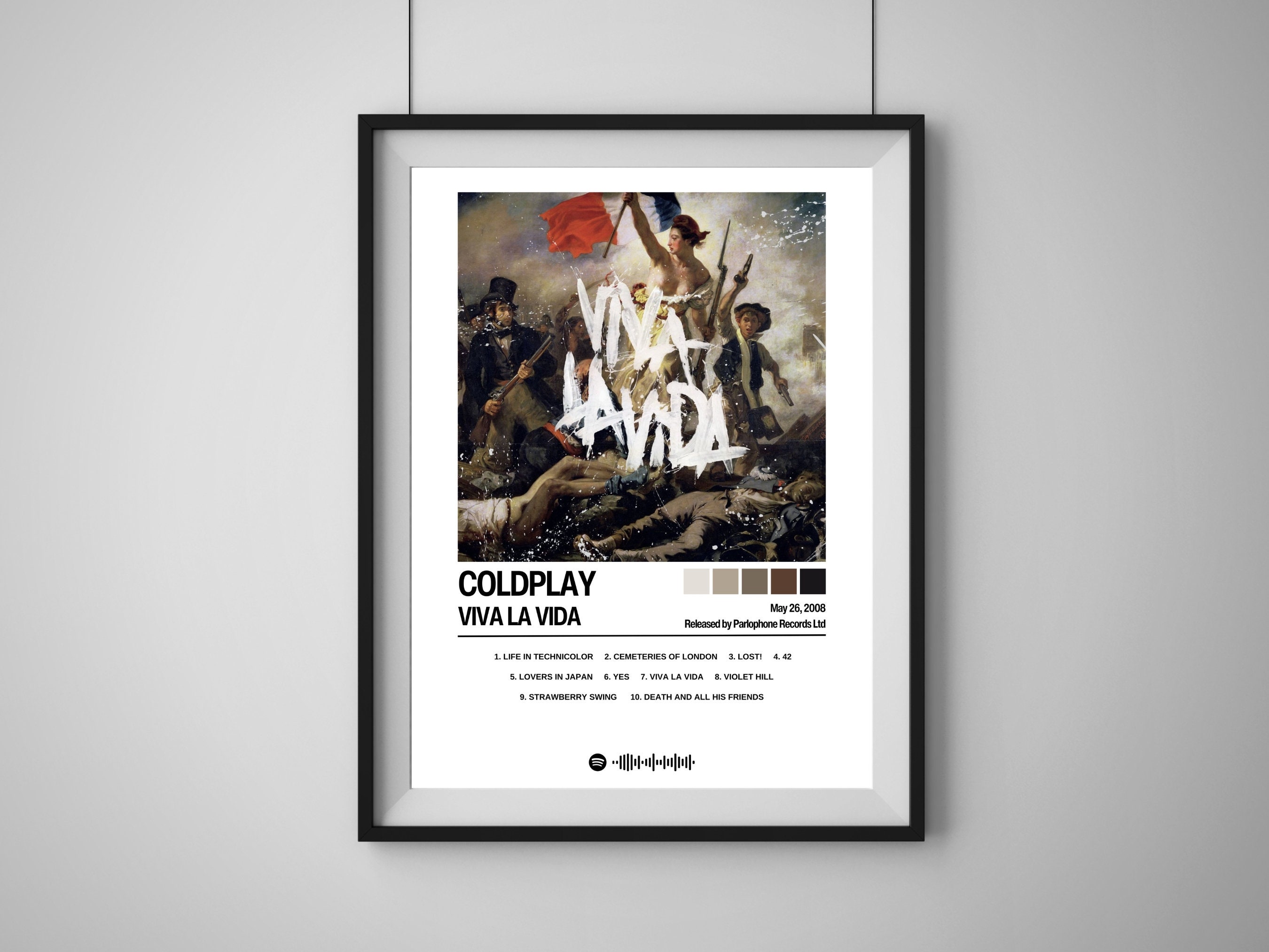 Coldplay Poster | Viva La Vida Poster | Album Art | Album Cover Posters ...