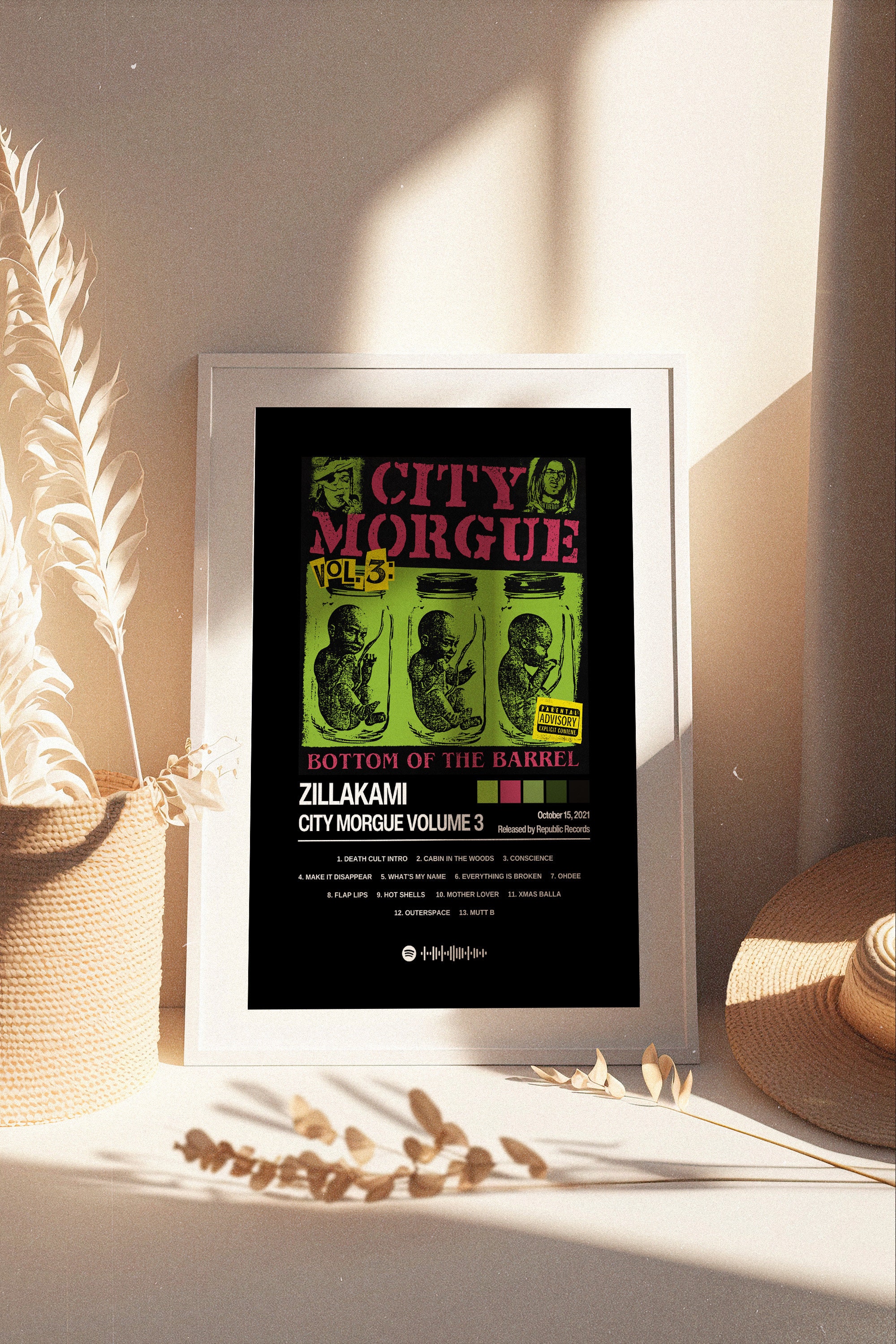 Zillakami Poster | City Morgue Volume Poster | Album Art | Album Cover ...