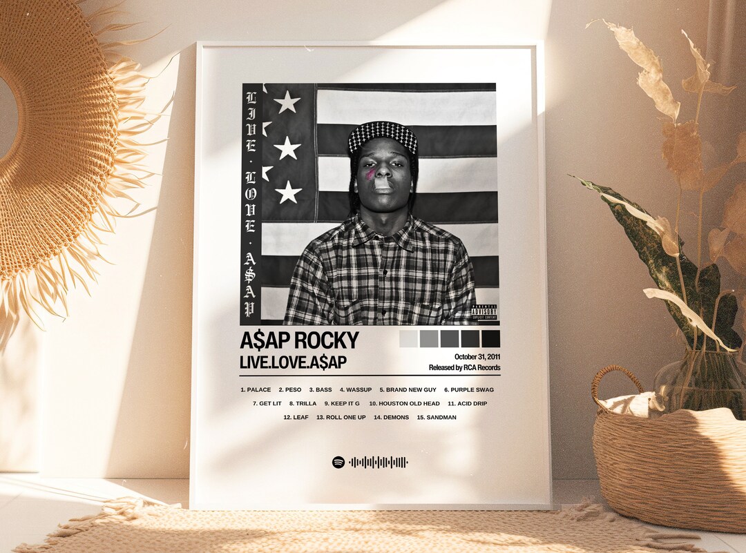 Asap Rocky Poster Live Love Asap Poster Album Art Album Cover Posters ...
