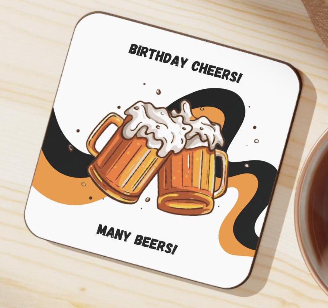Birthday Coaster, Birthday Drink Coaster, Drink Coaster, Funny Coaster ...