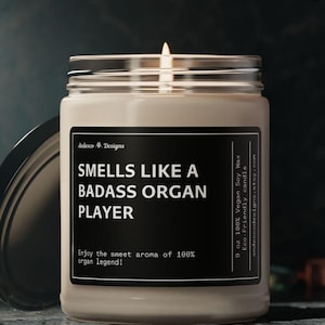 Personalized Organ Player Candle Funny Organ Player Gifts for Organ ...