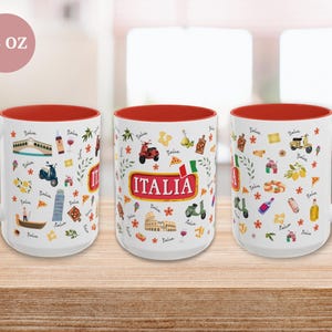 Italia Mug Italia Mug Italy Coffee Mug Italy Flag Mug Italy Traveller ...