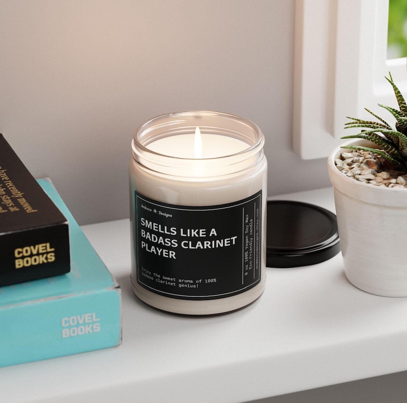 Clarinet Player Candle Funny Clarinet Player Gift for Musician Clarinet ...