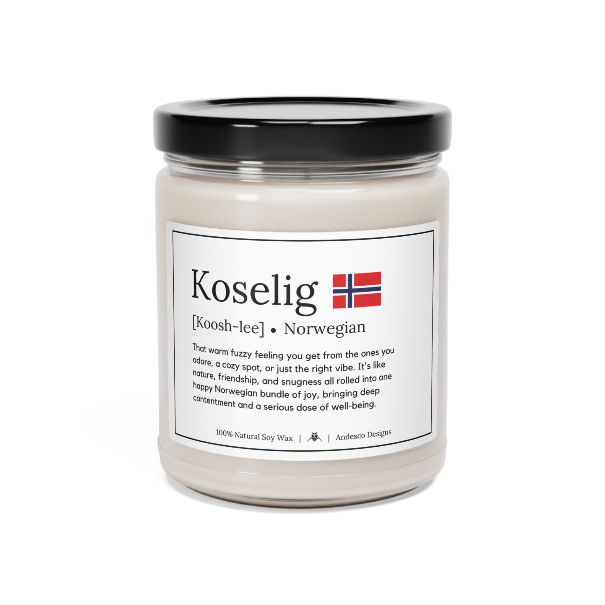 Koselig Candle Gift for Norwegian Gifts With Norway Flag Scandinavian ...