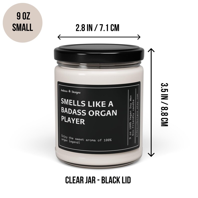 Personalized Organ Player Candle Funny Organ Player Gifts for Organ ...