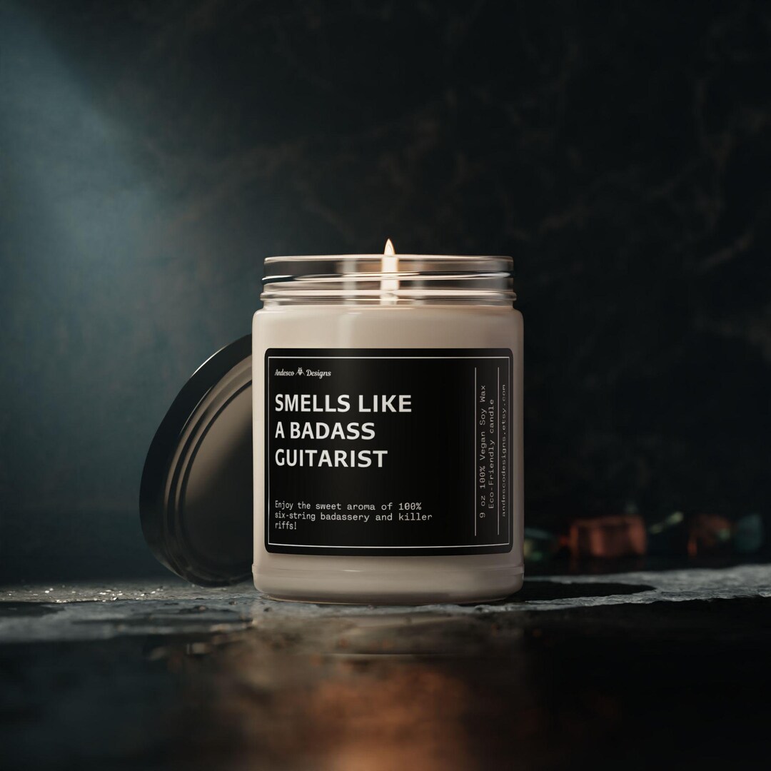 Personalized Guitar Candle Guitar Gifts for Boyfriend Gifts for Guitar ...