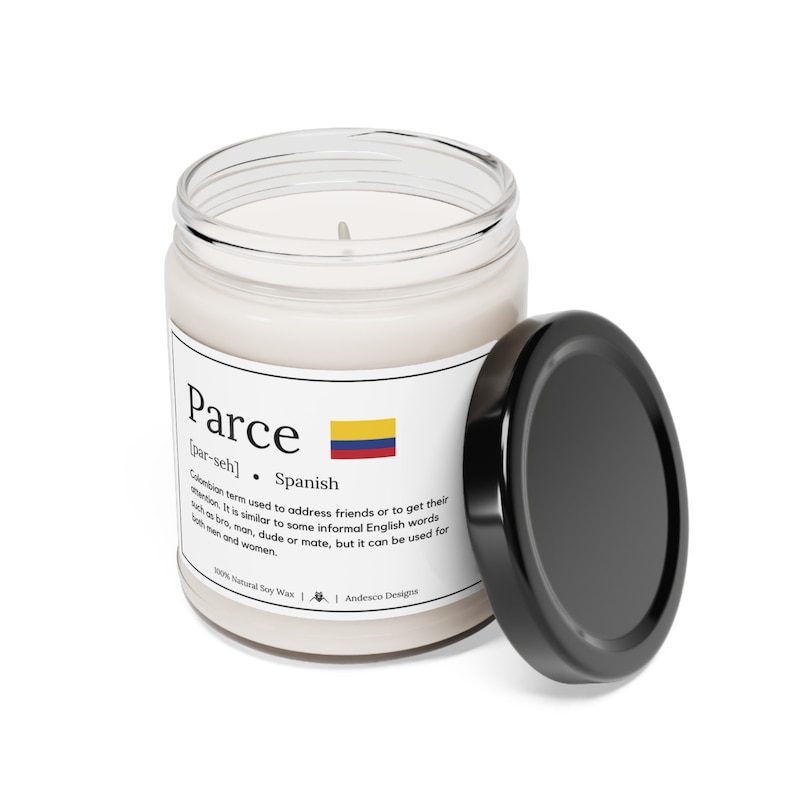 Colombia Parce Definition Candle With Colombia Flag Gift for Colombian ...