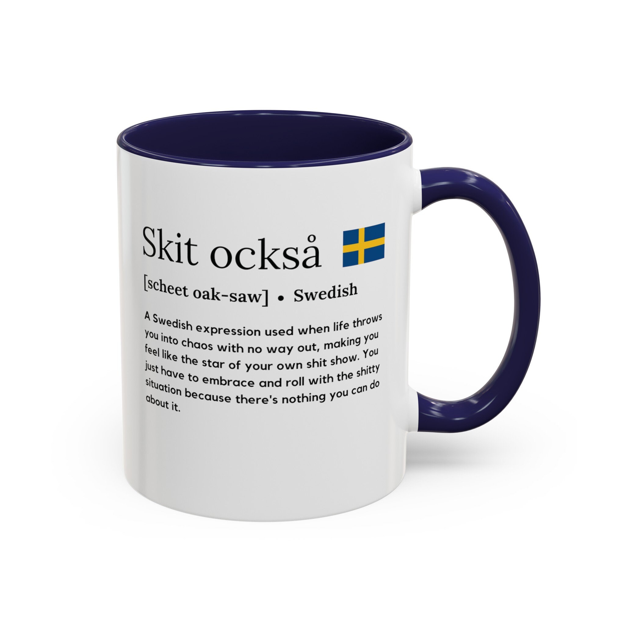 Swedish Gift Funny Svensk Mug Sweden Gifts Sweden Mug Skit Också Mug ...