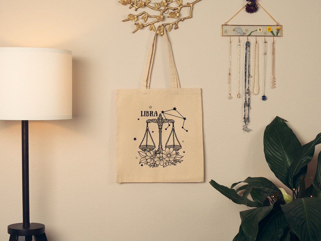 Libra Zodiac Tote Bag Astrology Tote the Scales Tote Bag the ...