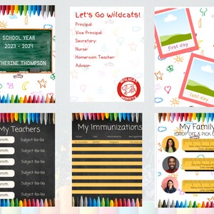 School Year Calendar Crayon Color, Planner for Stay at Home, Start-up ...