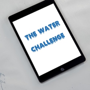 Drinking Water Challenge, Water Journal, Water Log, Hydration, Water ...
