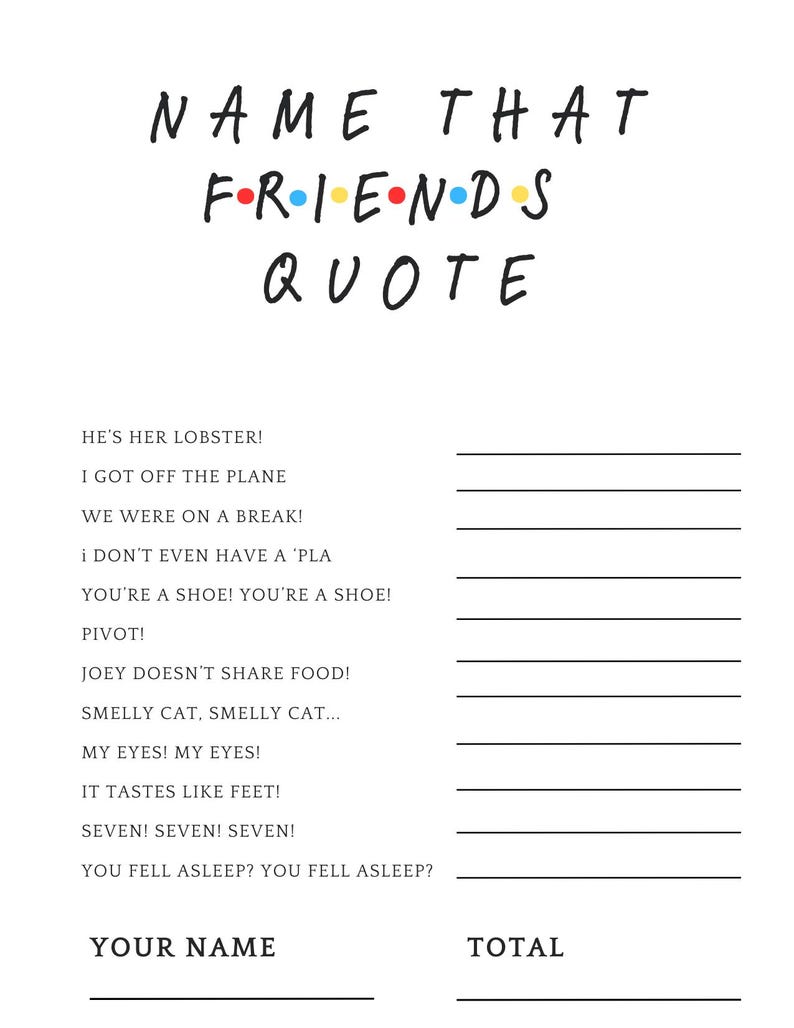 Bridal Shower I Friends Theme I How You Doin? I Canva Printable 5x7 ...