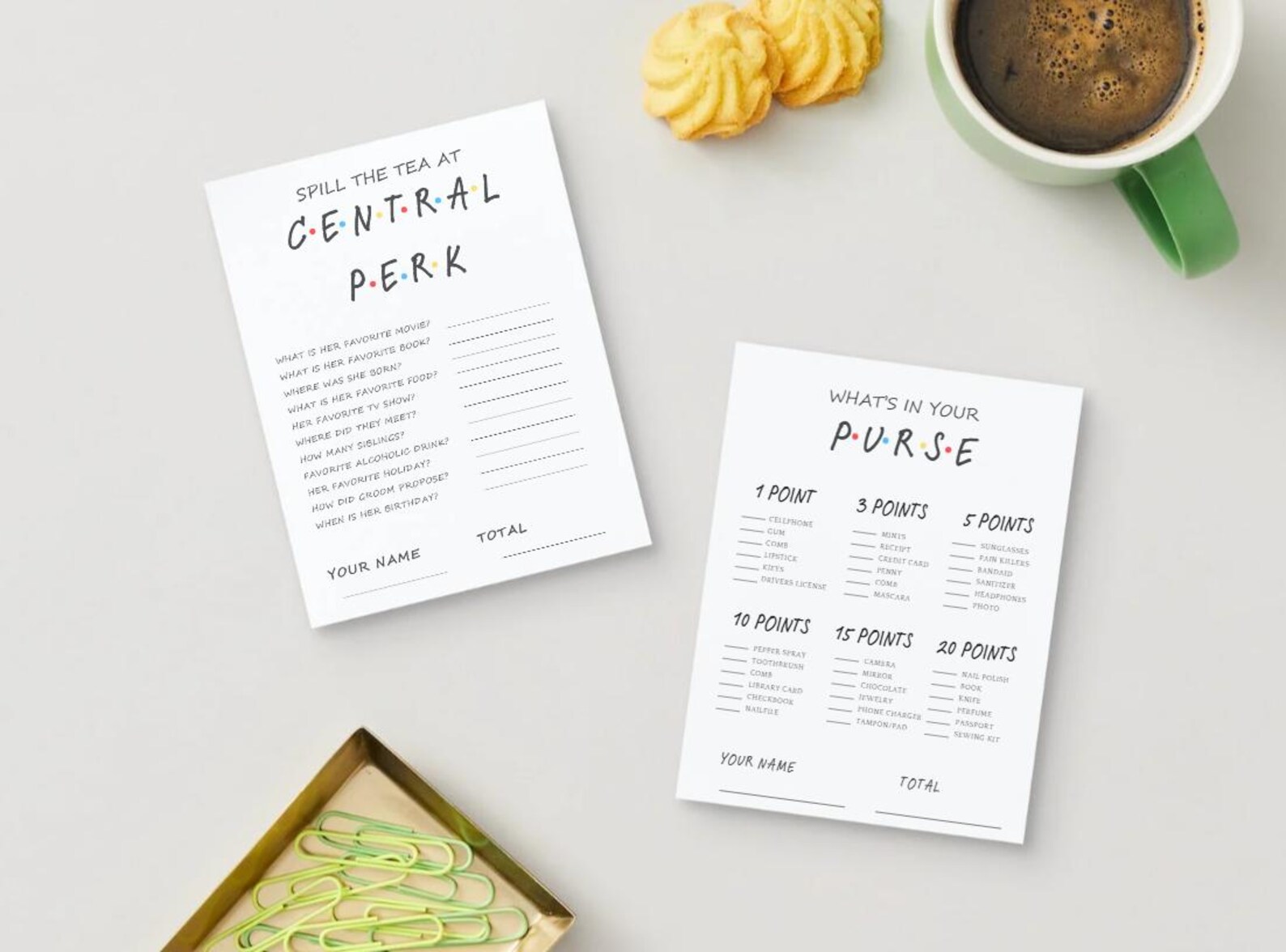 Bridal Shower I Friends Theme I How You Doin? I Canva Printable 5x7 ...