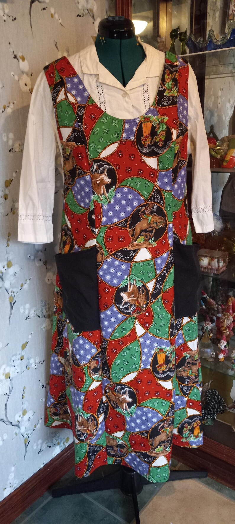 Adult Size Fitted Cross Back Apron - Etsy