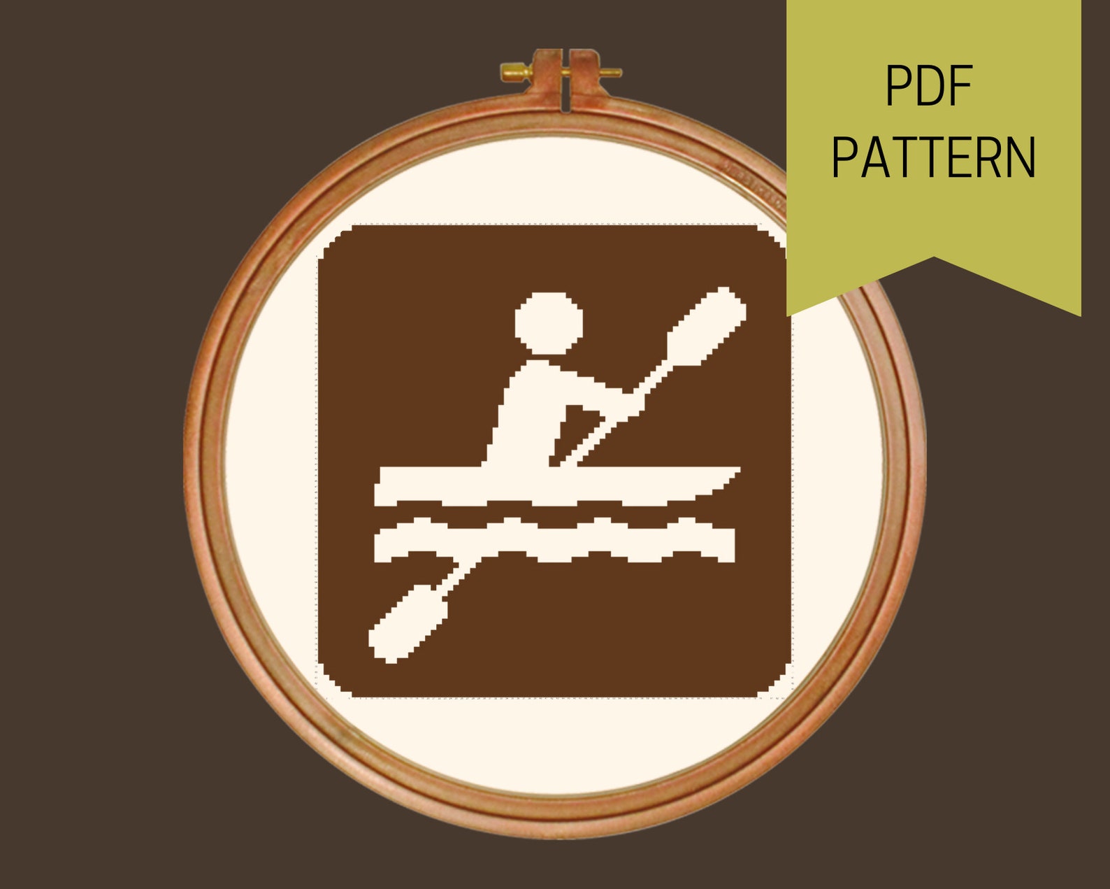 Kayaking Recreation Sign Cross Stitch Pattern - Etsy