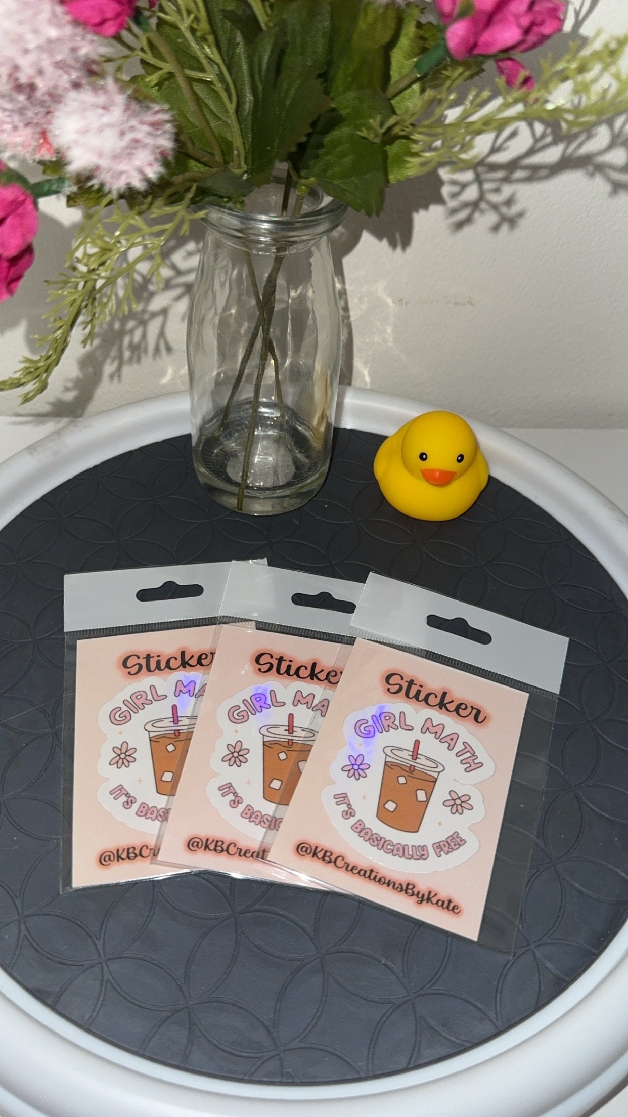 Holographic Girl Math Sticker - Etsy