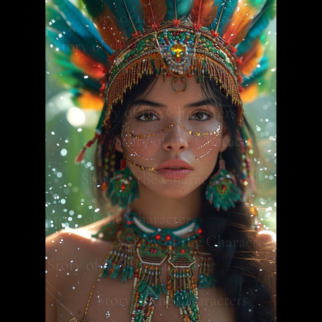 Aztec Warriors / Printables Aztec Portrait Photography Aztec Poster ...