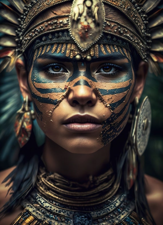 Aztec Warrior Art Wallpaper