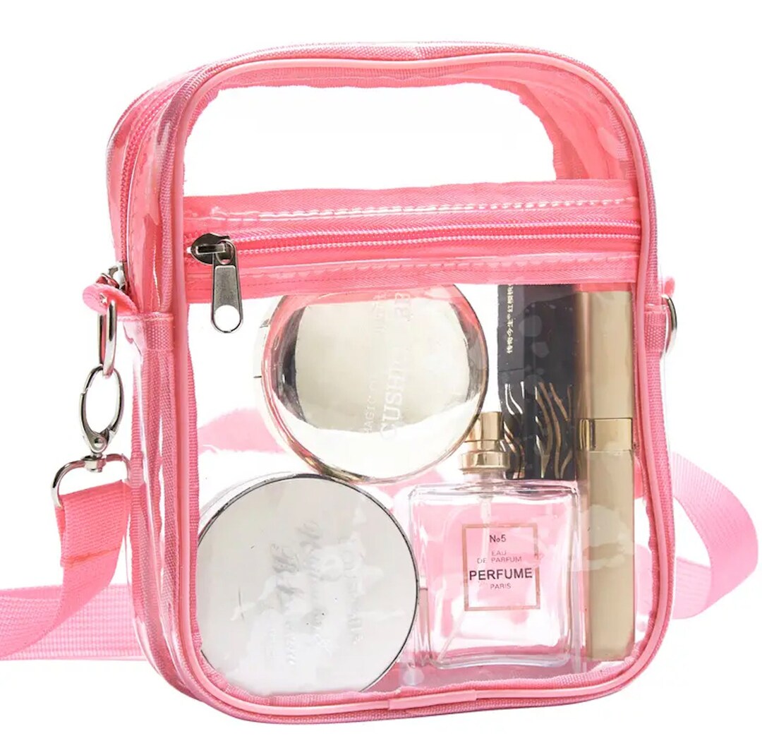 Clear PVC Handbag Stadium Friendly Purse Concert Bag Crossbody - Etsy ...