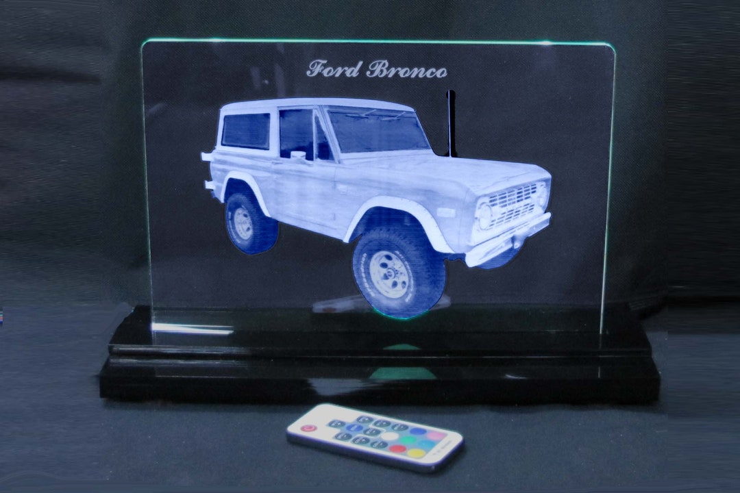 Ford Bronco Laser Etched LED Edge Lit Sign - Etsy