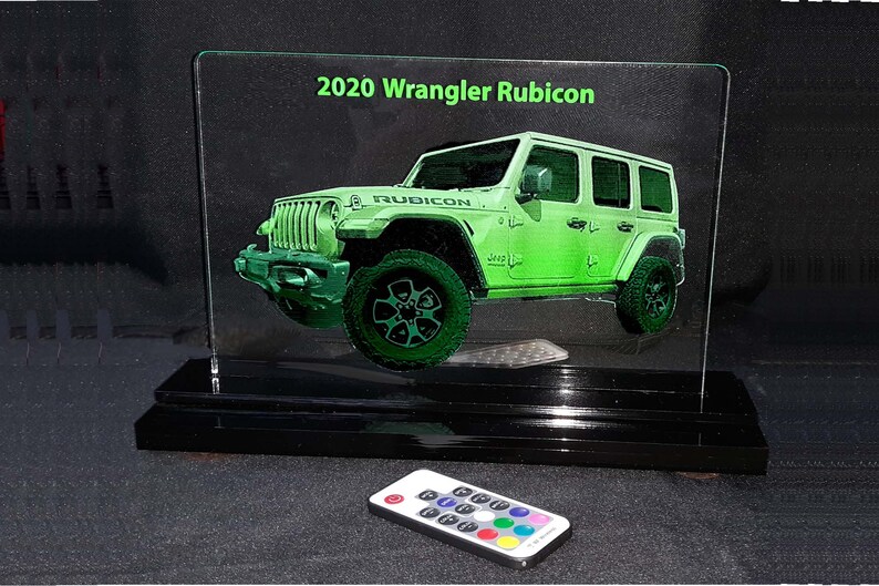 Jeep Wrangler Rubicon Nose Laser Etched LED Edge Lit Sign - Etsy