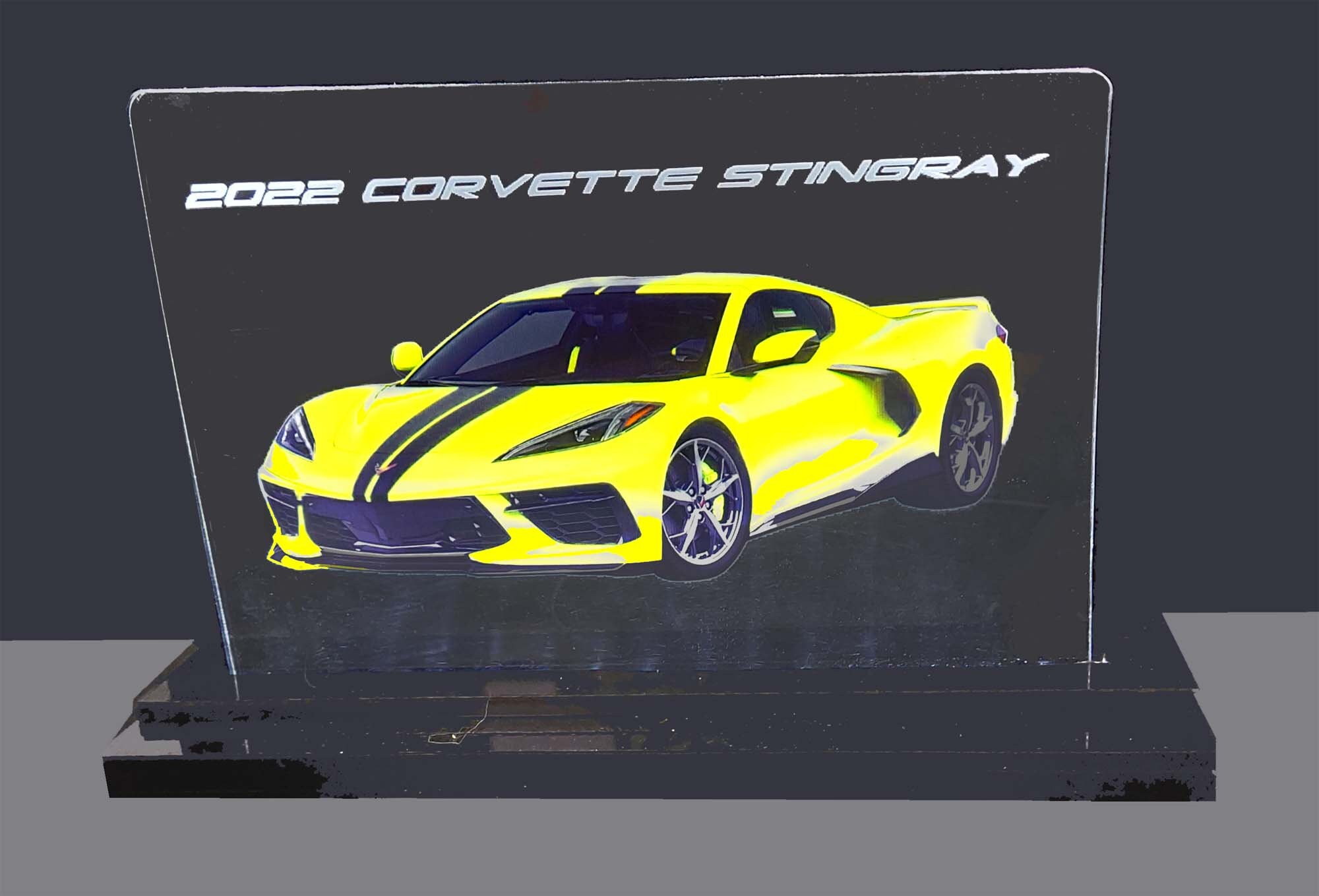 Your Car in Full Color on a UV Printed Acrylic LED Edge Lit Sign - Etsy