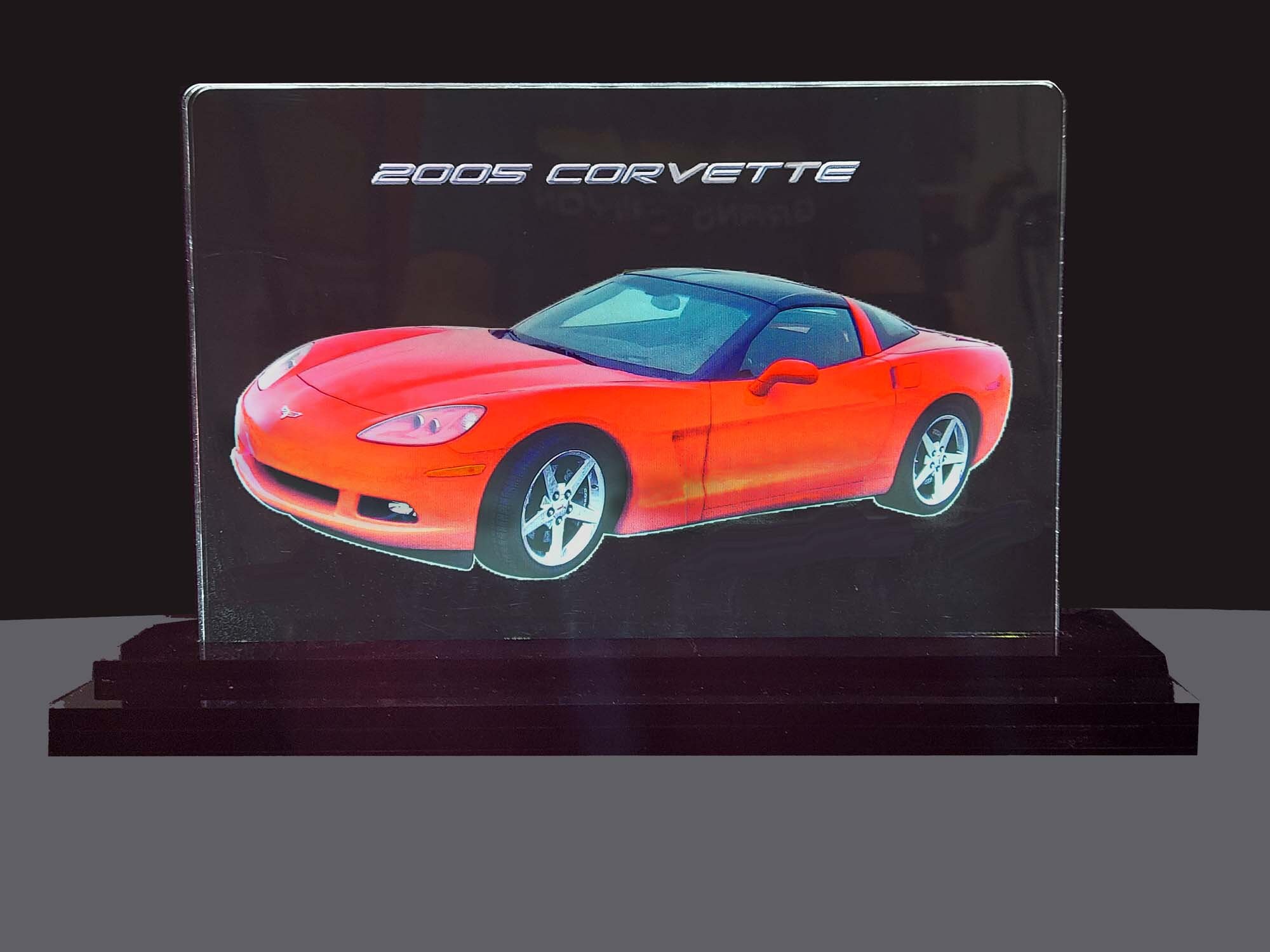 Your Car in Full Color on a UV Printed Acrylic LED Edge Lit Sign - Etsy