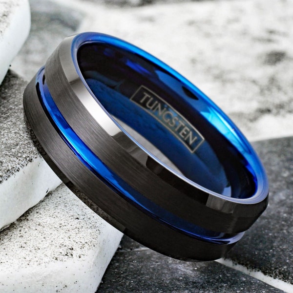 Thin Blue Line Ring - Etsy