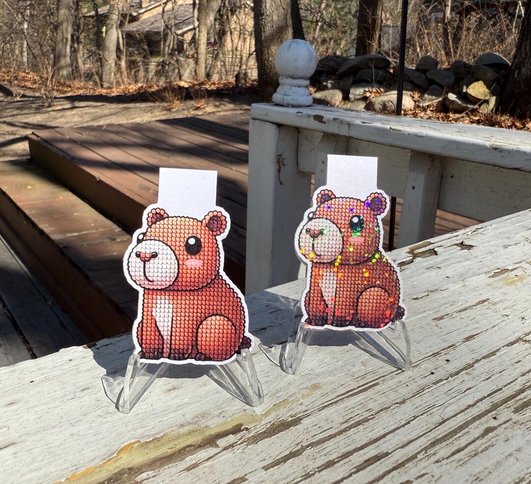 Capybara Magnetic Bookmark, Crochet Style Animal, Gift for Book Lovers ...