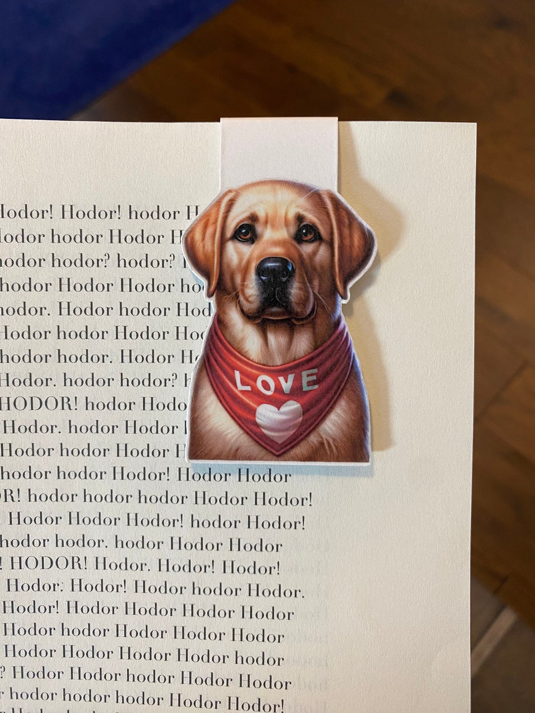 Handmade Holographic or Clear Laminate Yellow Labrador With Love ...