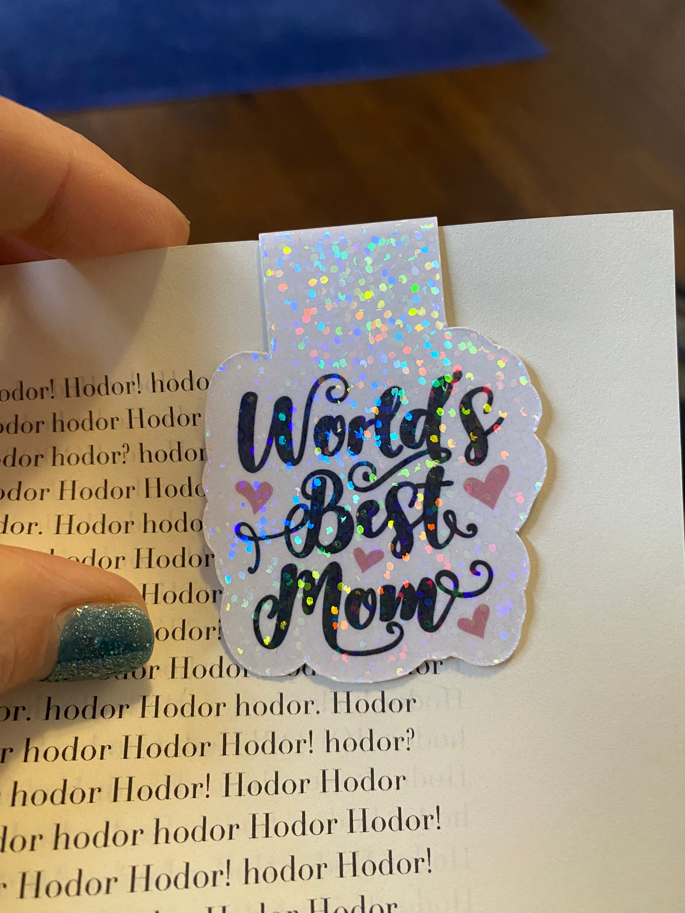 Handmade Holographic or Clear Laminate Worlds Best Mom Magnetic ...
