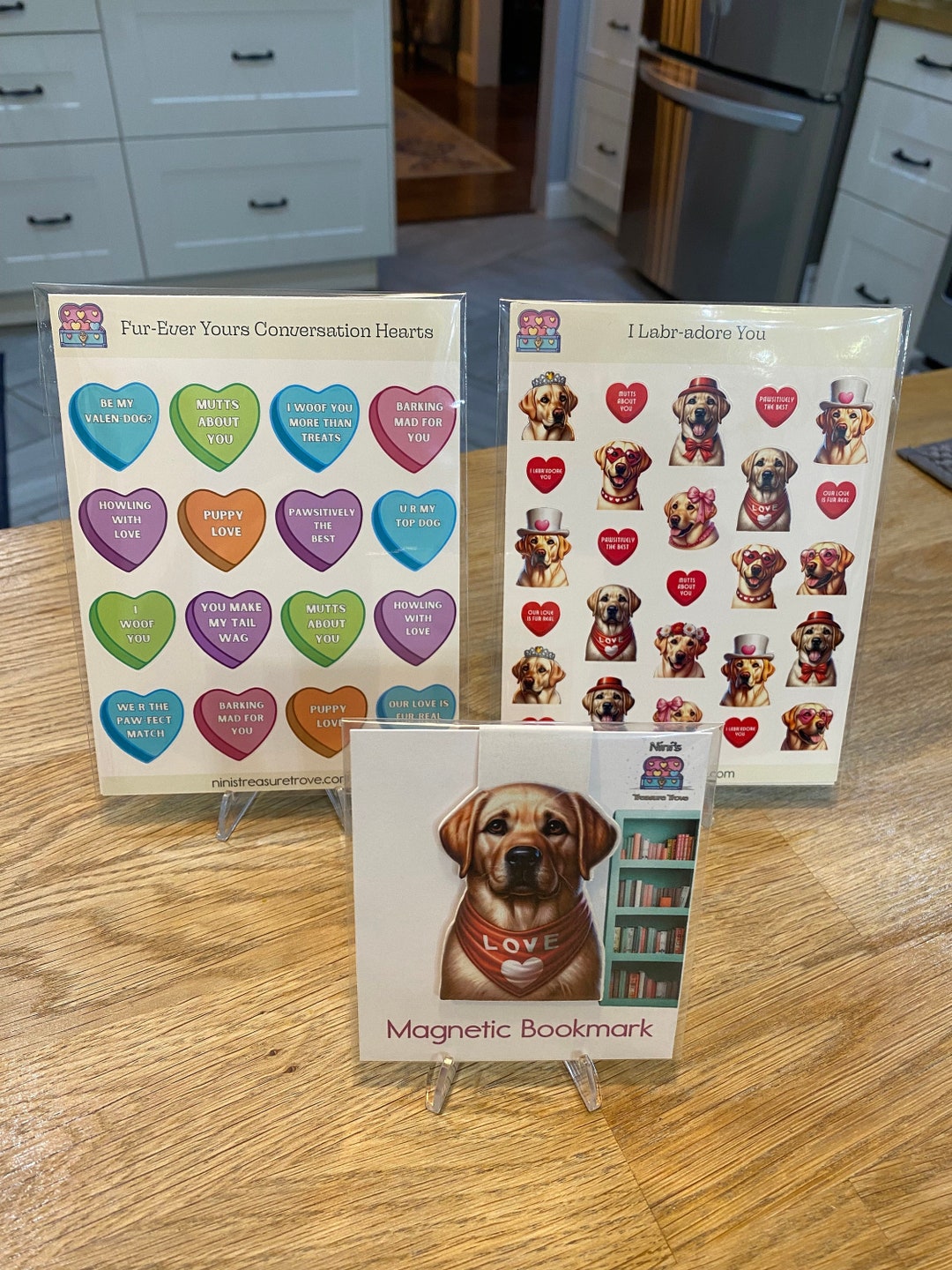 Yellow Labrador Retriever Valentines Day Gift Set- Dog Pun and Yellow ...