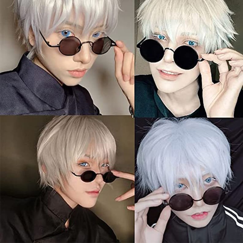 Gojo Satoru Glasses Anime Jujutsu Kaisen Cosplay Black Glasses - Etsy ...