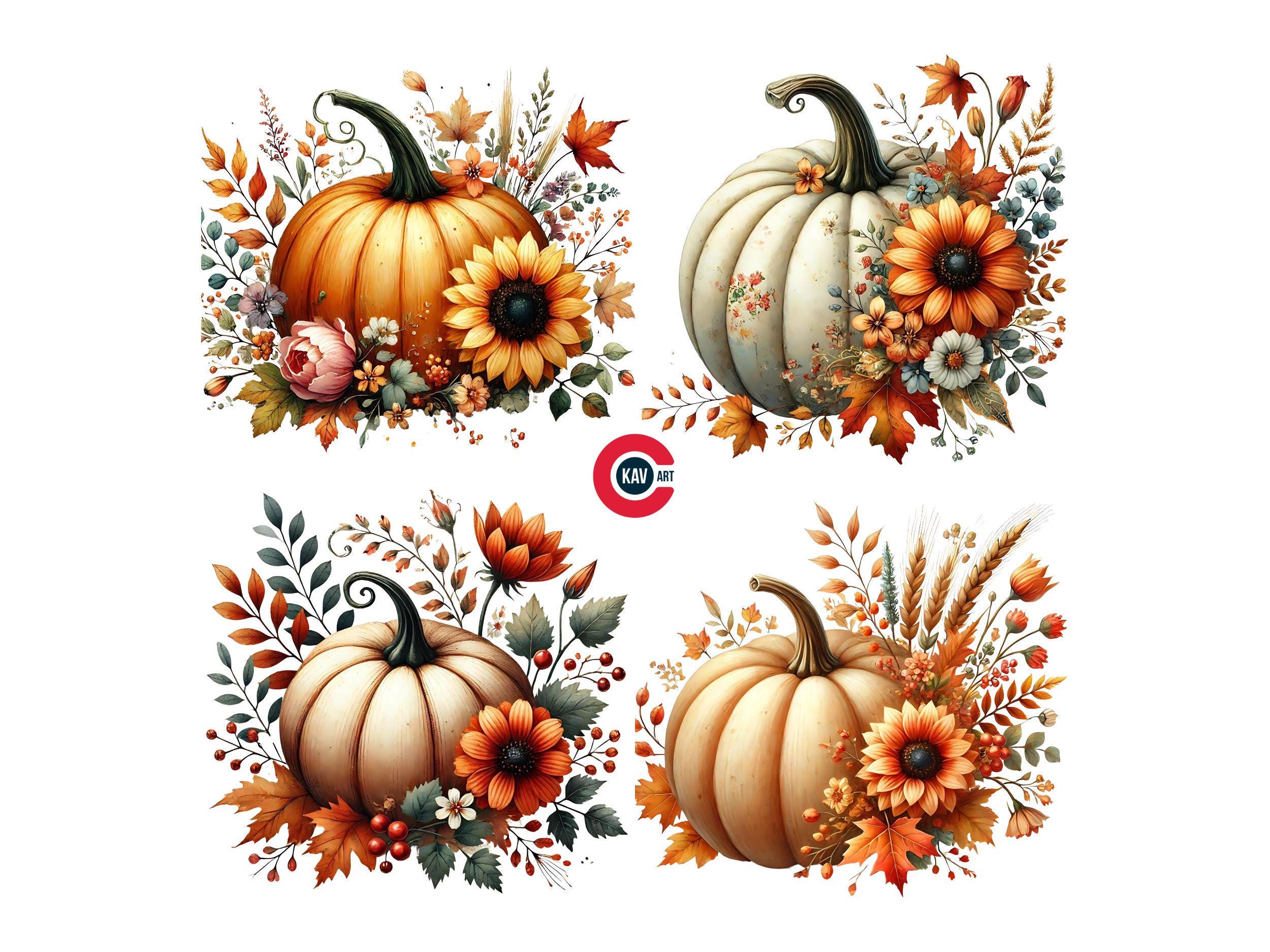 Fall Clipart, Autumn Season, Pumpkin Clipart, Autumn Graphics, Pumpkin ...