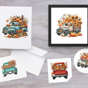 Fall Truck Clipart, Hello Fall, Farm Truck, Truck With Fall Pumpkin and ...
